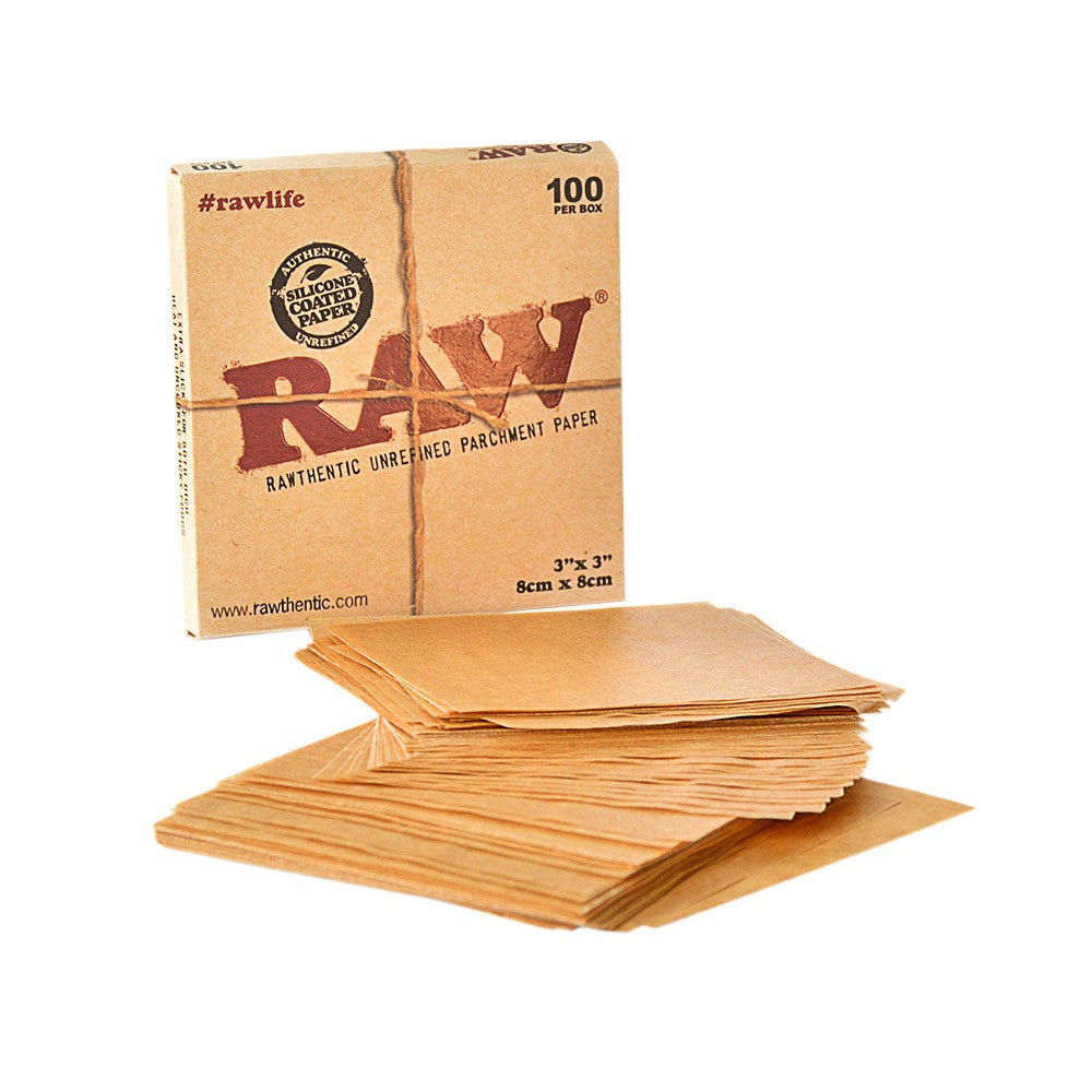 RAW 3"x3" Parchment Paper – Cali King Wholesale