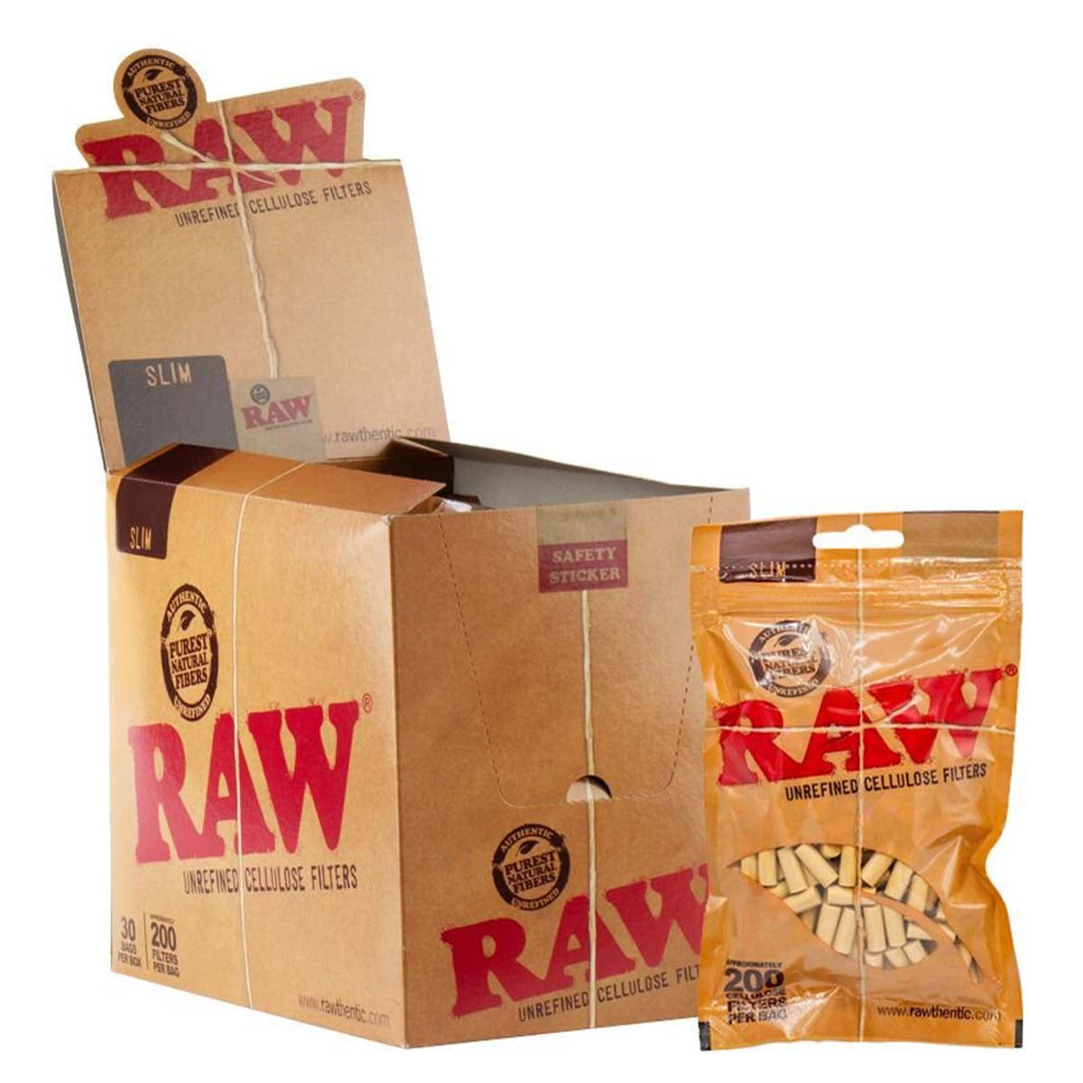 RAW Cellulose Filters (30 Bags Per Box) – Cali King Wholesale