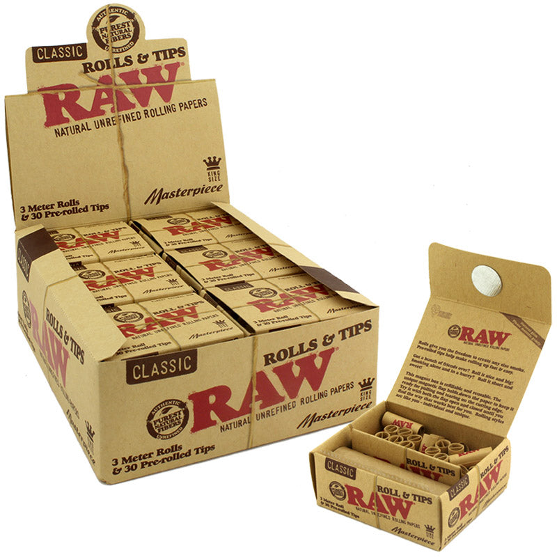RAW Masterpiece Roll & Tips – Cali King Wholesale