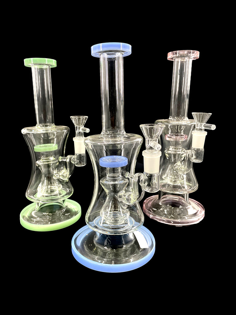 10" Dual Beaker Showerhead Perc Water Pipe – Cali King Wholesale