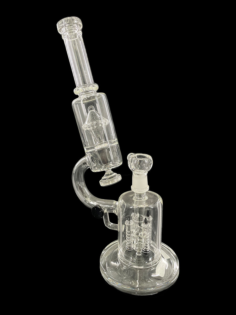 14" Microscope Style Quad Rocket Perc Water Pipe – Cali King Wholesale