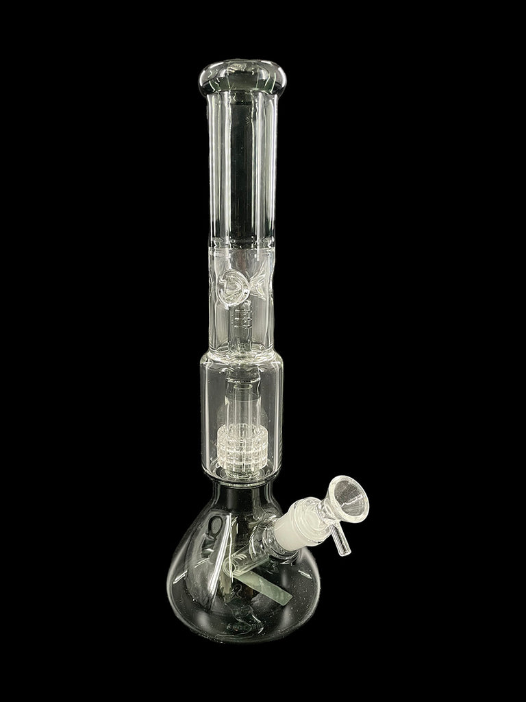 13" Transparent Matrix Perc Beaker Water Pipe – Cali King Wholesale