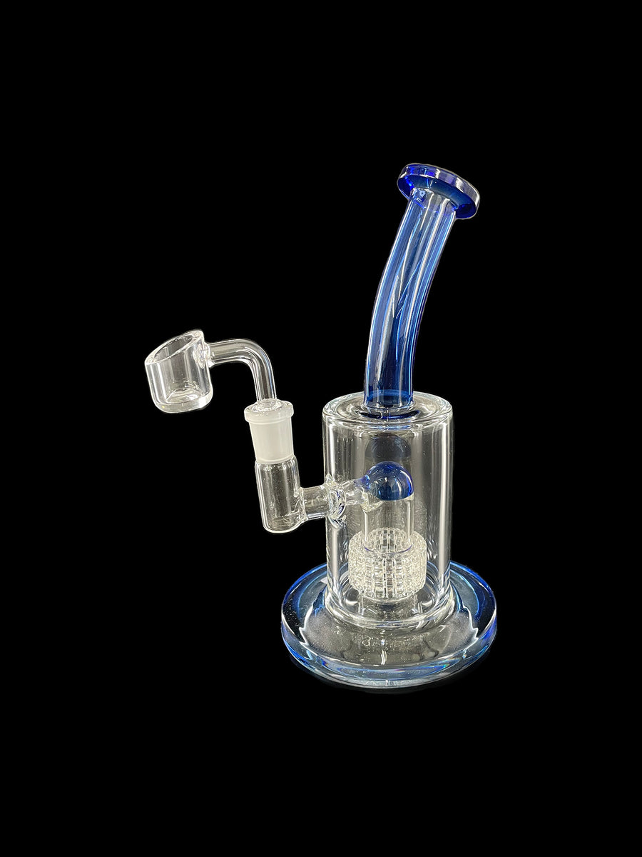 9" Curved Color Mouth Matrix Perc Dab Rig – Cali King Wholesale