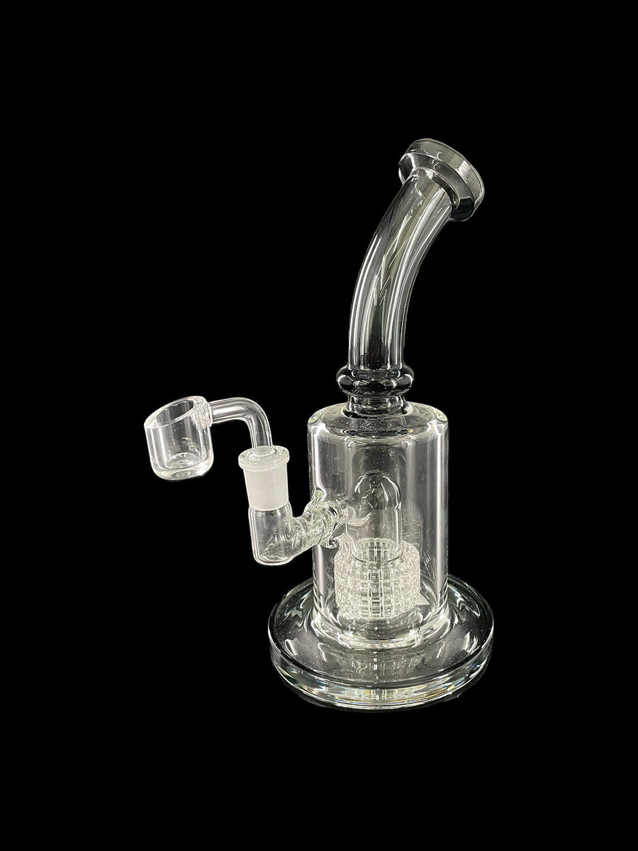 9" Curved Color Mouth Matrix Perc Dab Rig – Cali King Wholesale