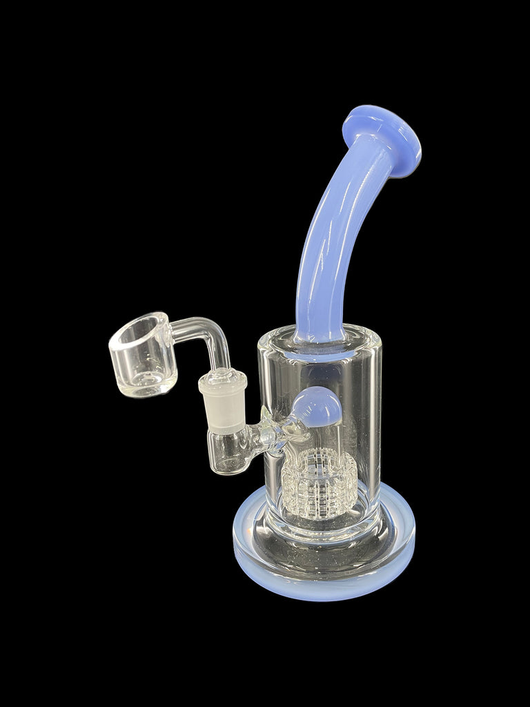 9" Curved Color Mouth Matrix Perc Dab Rig – Cali King Wholesale