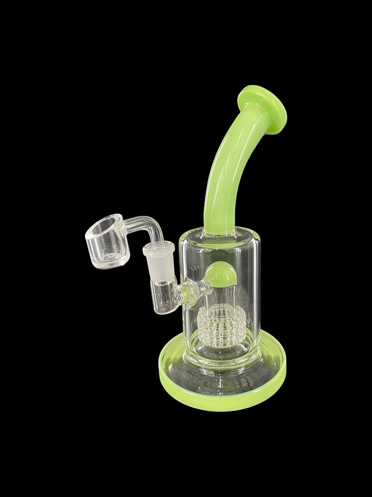 9" Curved Color Mouth Matrix Perc Dab Rig – Cali King Wholesale