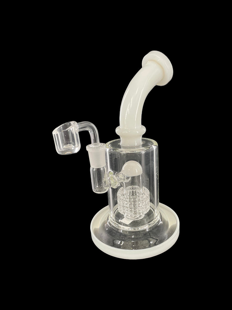 9" Curved Color Mouth Matrix Perc Dab Rig – Cali King Wholesale