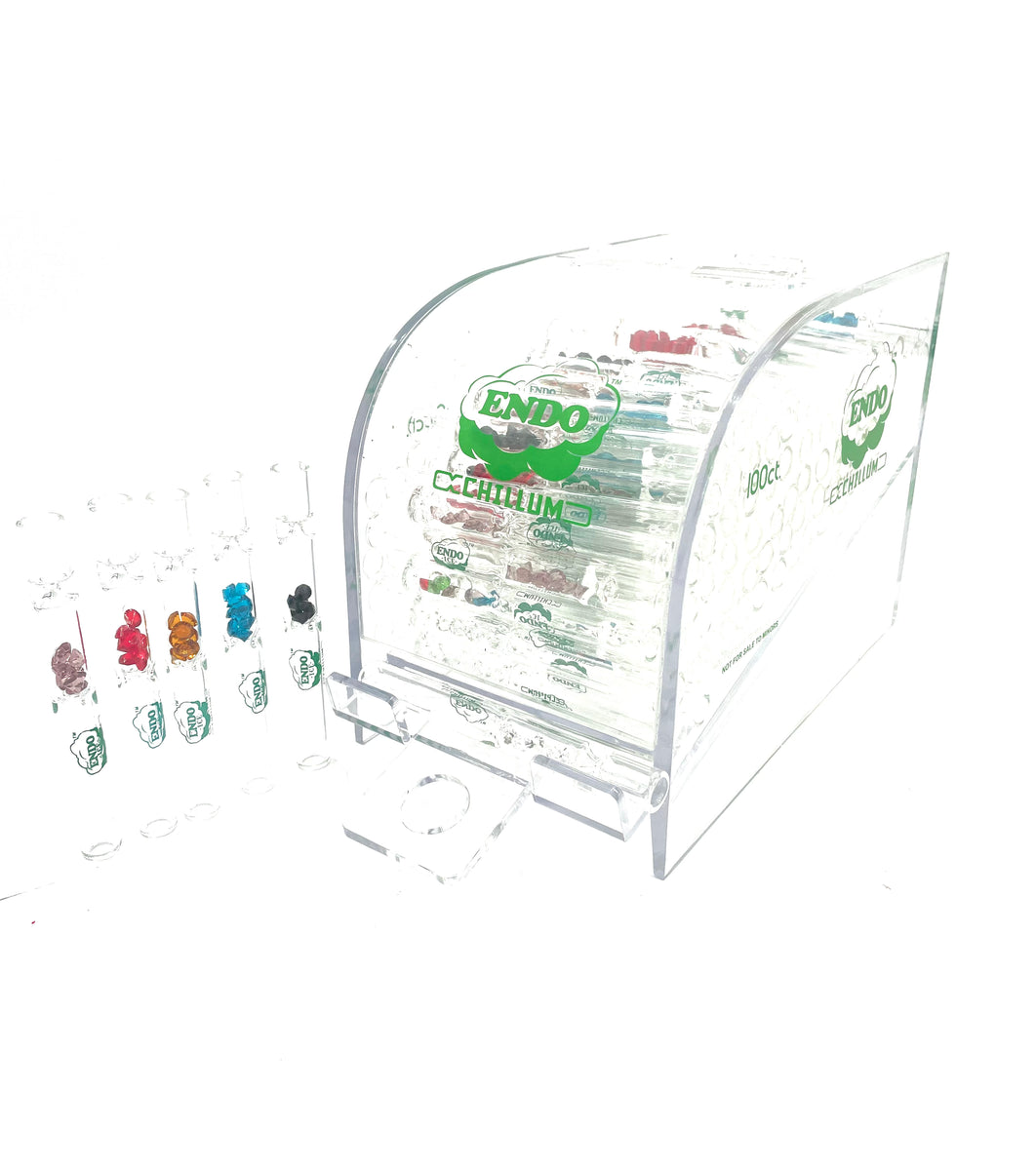Endo Crystal Chillum Acrylic Display – Cali King Wholesale