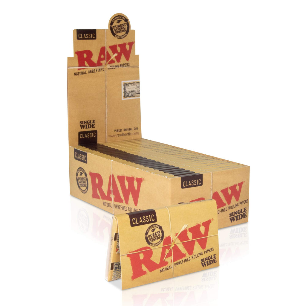 RAW Classic Single Wide Rolling Paper – Cali King Wholesale